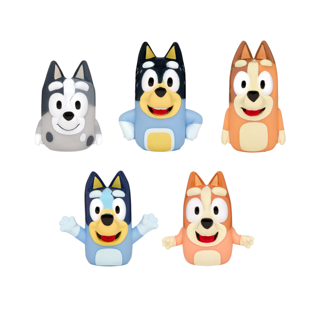 BLUEY 5 Piece Finger Puppet Set – Ginsey Home Solutions