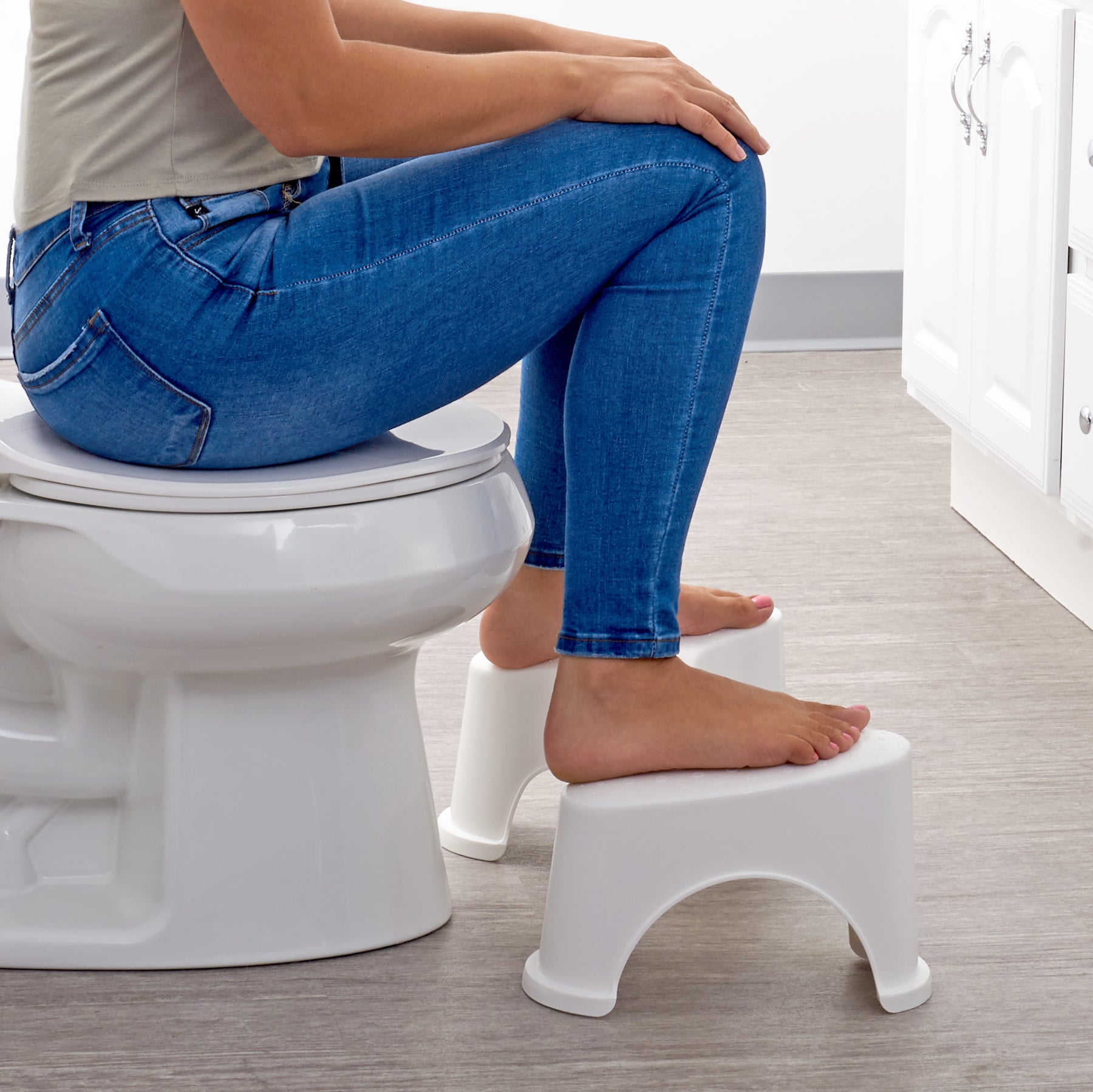 Toilet seat stool store